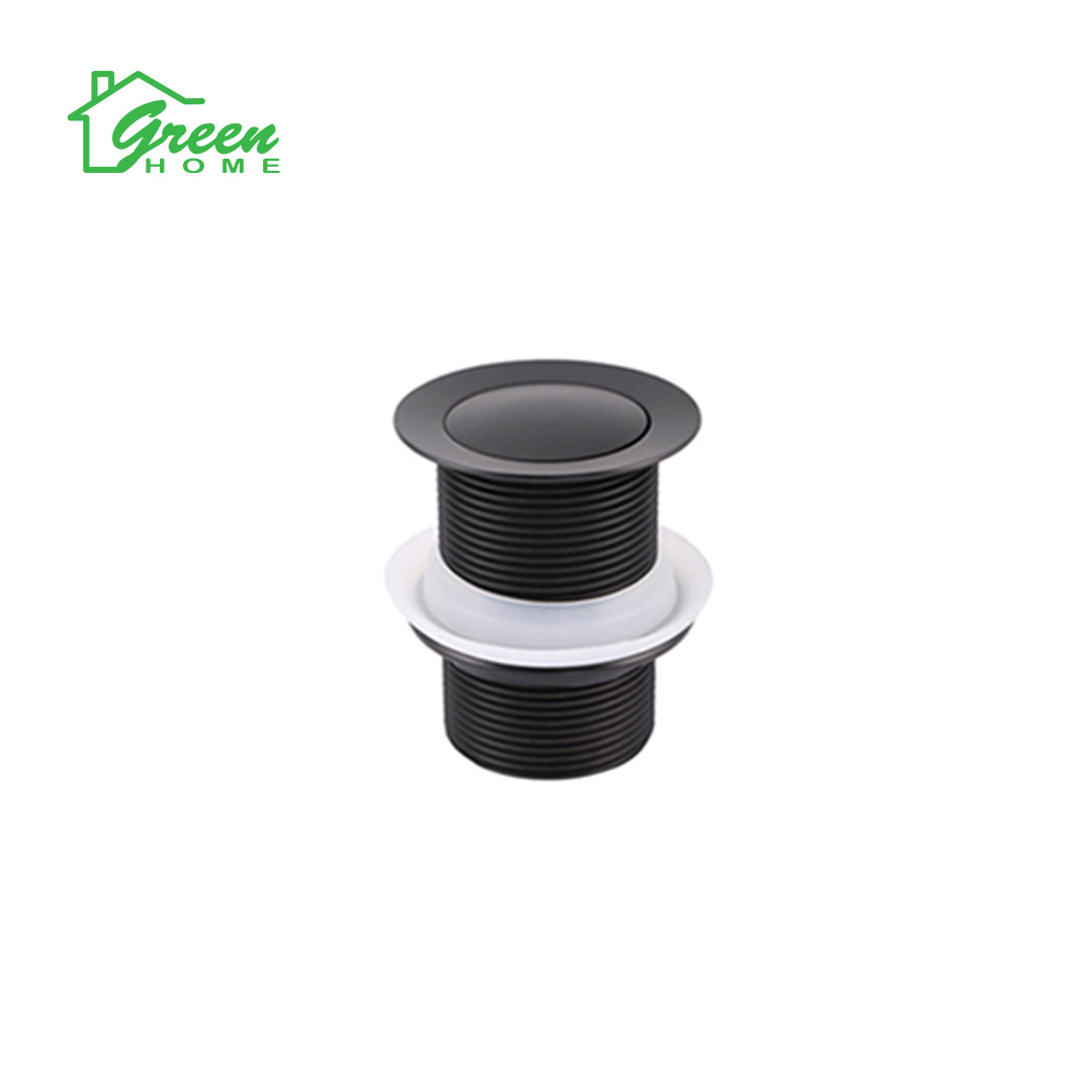 Black Basin Popup waste Without Overflow - Small cap - Green Home Bathroom