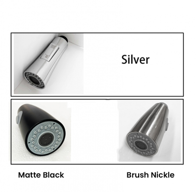 Pulled-out Spout For Kitchen Mixer - Silver/Brushed Nickle/Matte Black ...