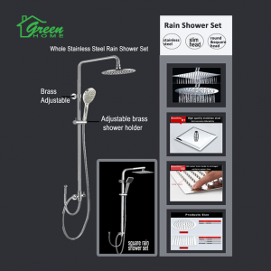 Rain Shower Set - Green Home Bathroom