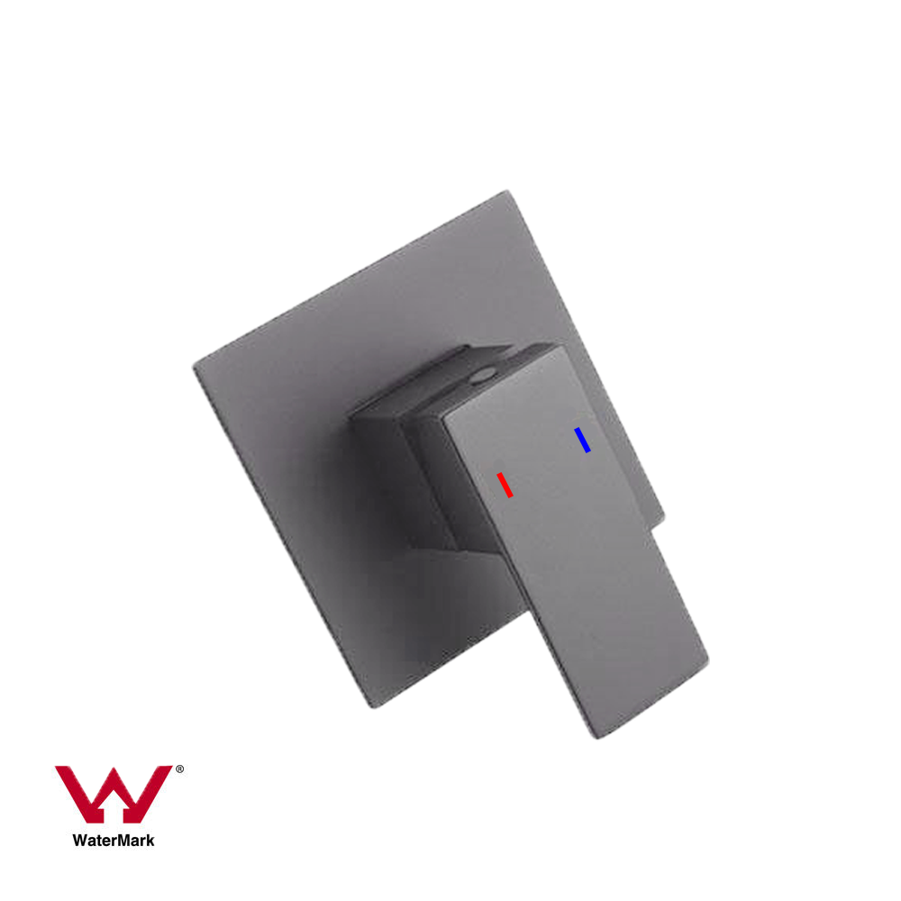 GH3301G Gunmetal Square Shower Mixer-Gunmetal Grey Finish- Watermark ...
