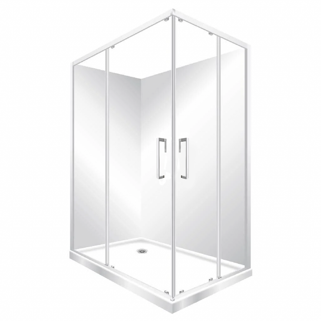 900x1200 Rectangle Double Sliding Door Shower Box - Green Home Bathroom