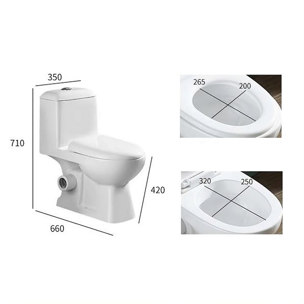 One Piece Toilet Suite - Right Hand Skew Trap - Green Home Bathroom